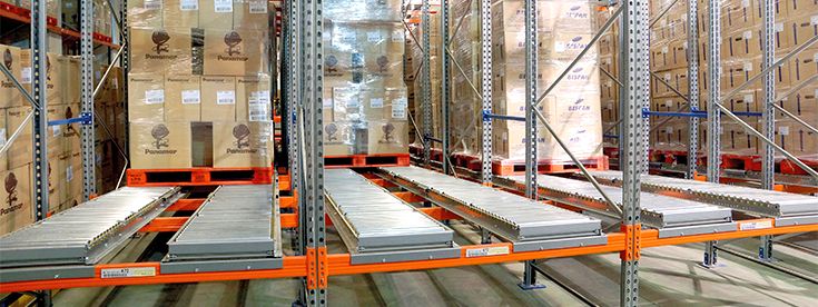 Live Storage Pallet Racking (FIFO) | AR Racking